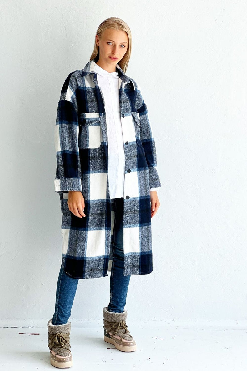 ABERDEEN JACKET - OXFORD BLUE PLAID – Hepburn Springs General Store